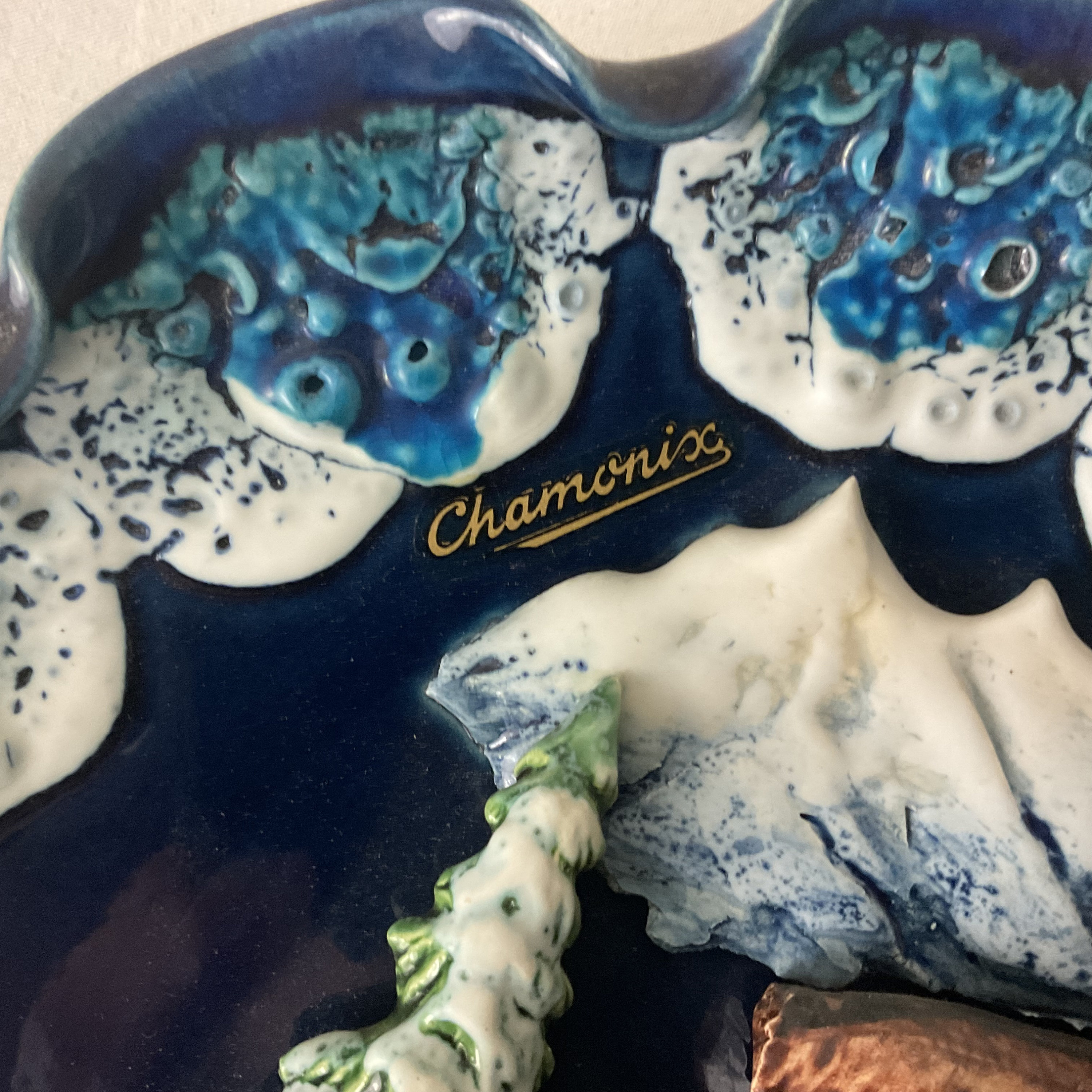 Wall Light Ceramic Dish Holiday Souvenir Chamonix French Craftsmanship ...