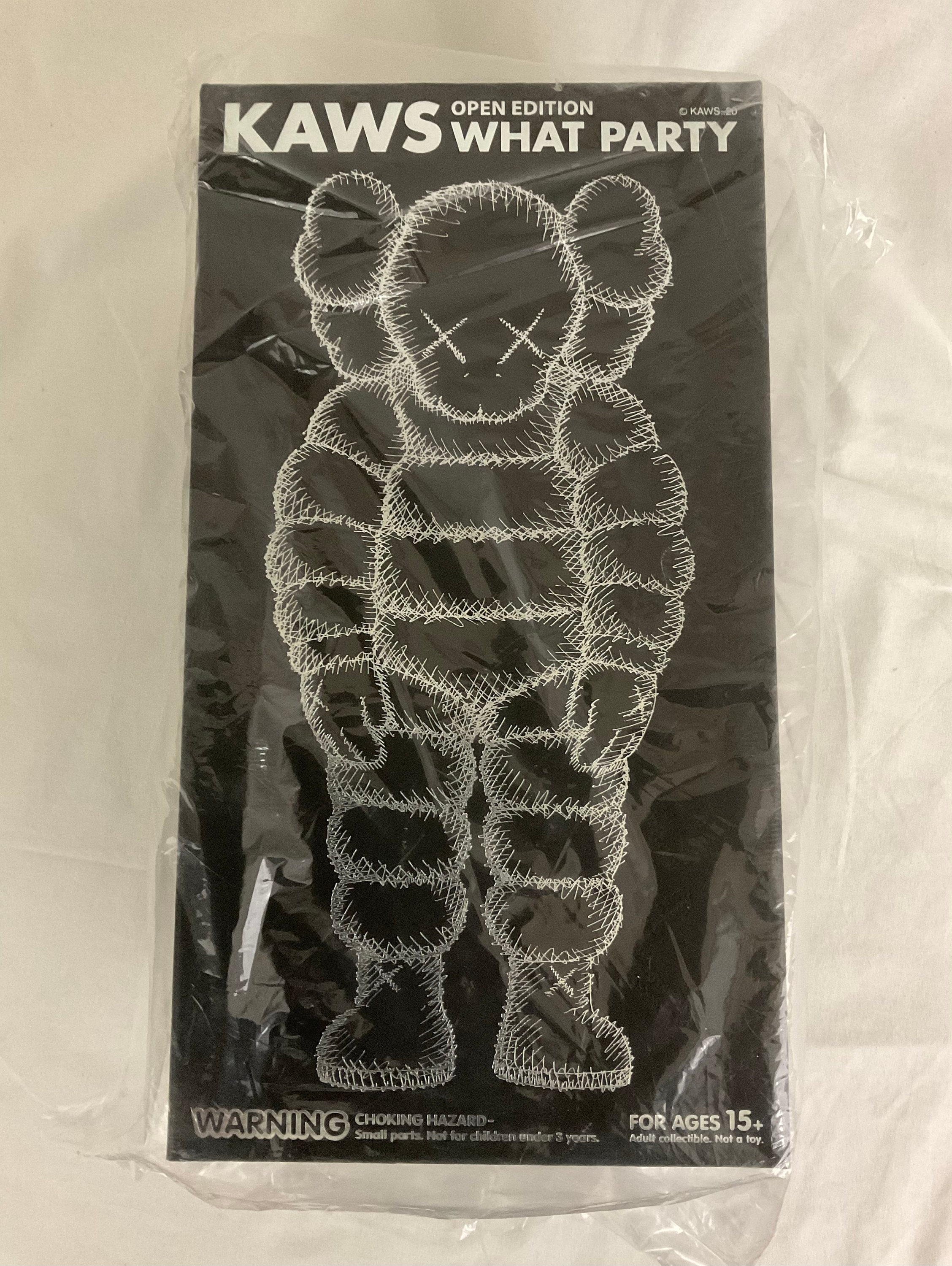 KAWS What a Party Black Sculpture 2020 Original Limited Edition Sold ...