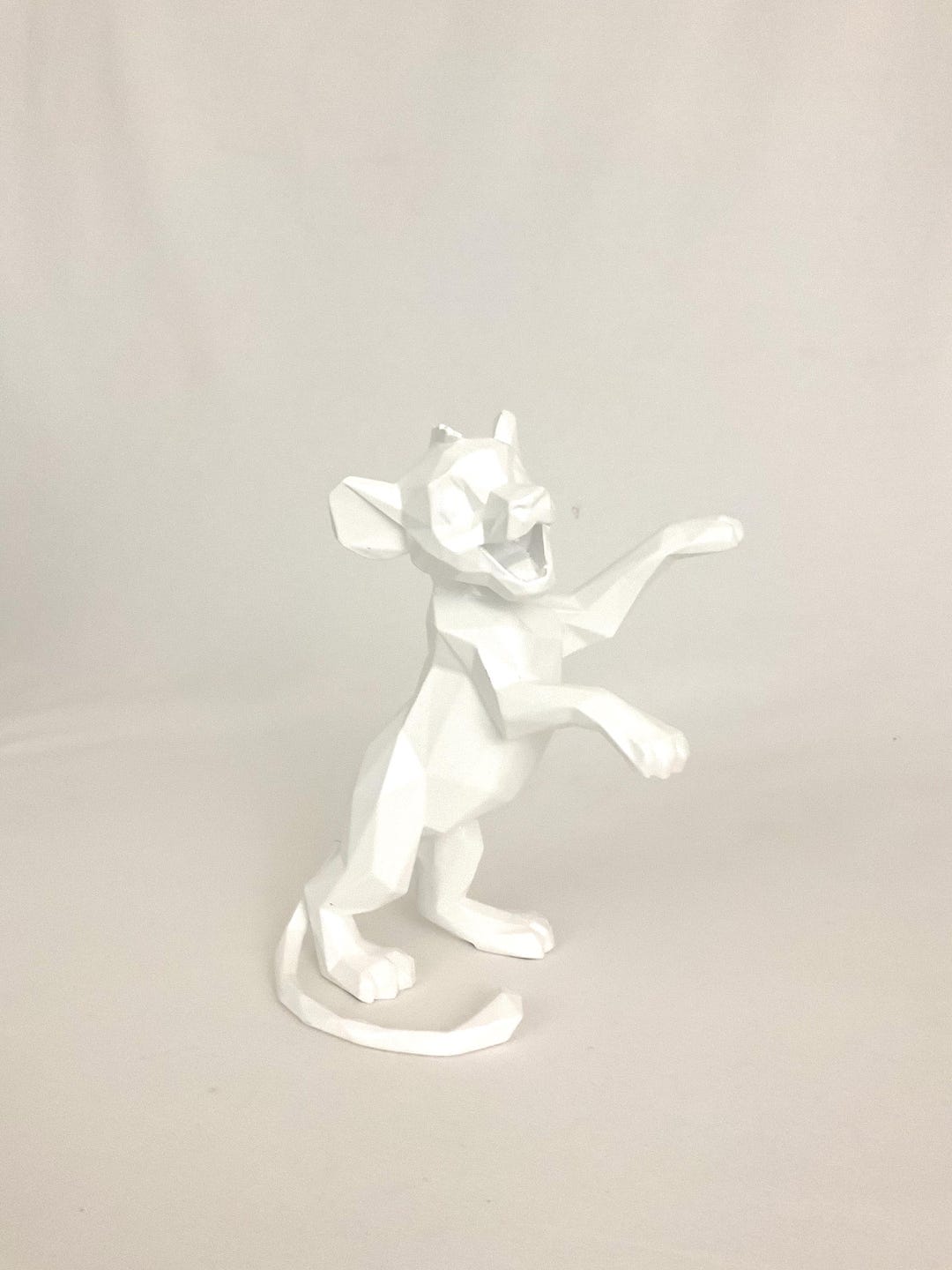 Simba WHITE Richard Orlinski Limited Edition Disneyland - Etsy