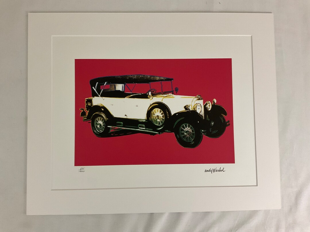 Andy WARHOL after Mercedes Benz Type 400 Red CMOA Stamp Lithograph - Etsy