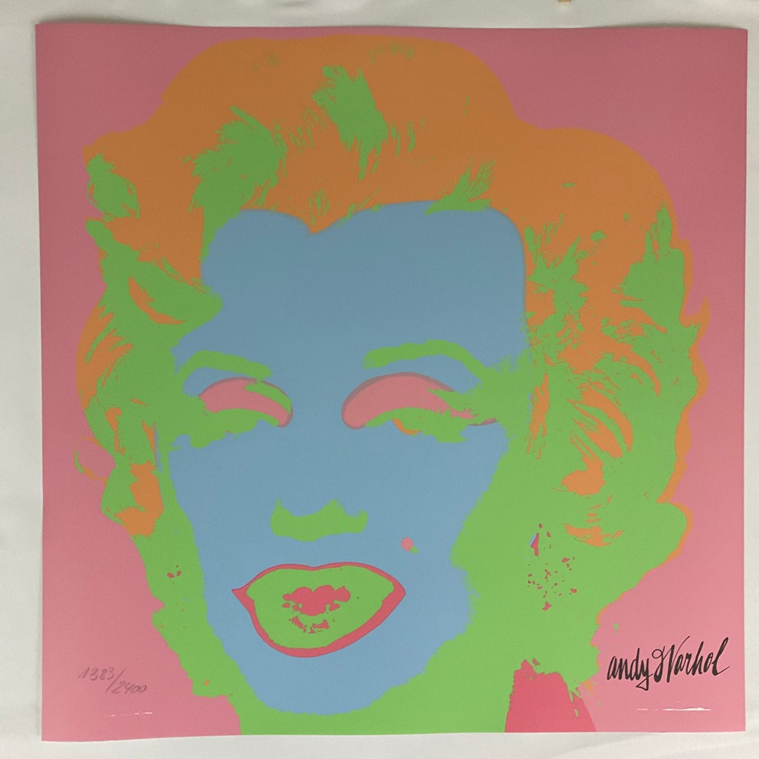 Andy WARHOL after Marilyn Monroe Pink - Etsy