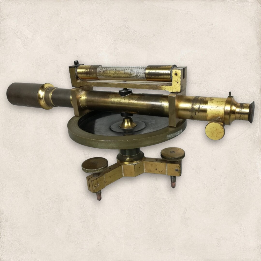 Antique Brass Surveyor Measuring Instrument J. Leemans - Etsy