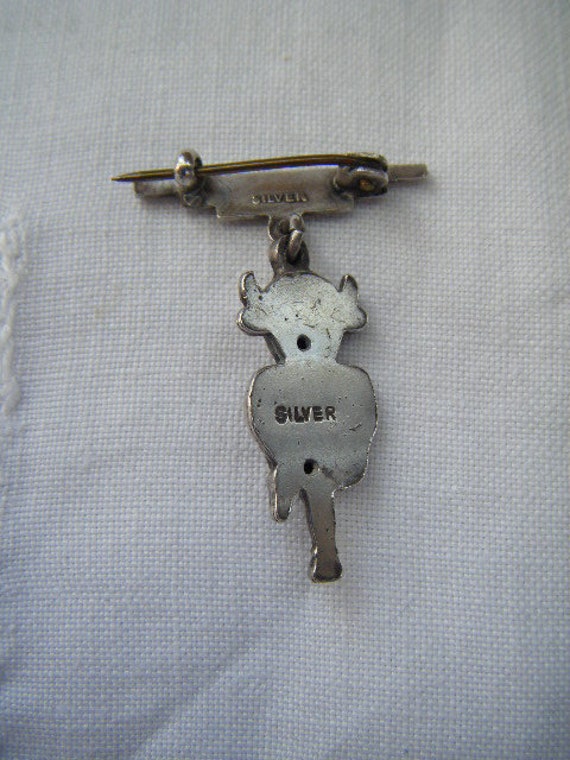 Lincolnshire Imp Art Deco Gargoyle Silver 850 Brooch … - Gem