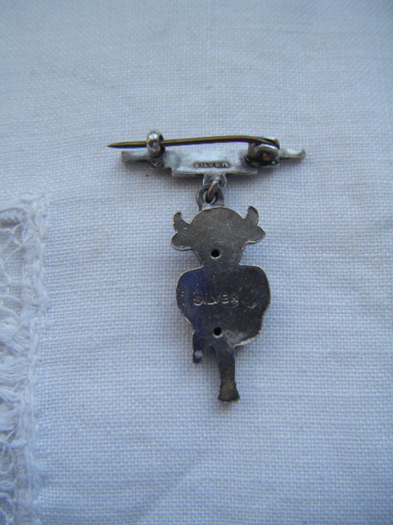 Lincolnshire Imp Art Deco Gargoyle Silver 850 Brooch Pin - Etsy