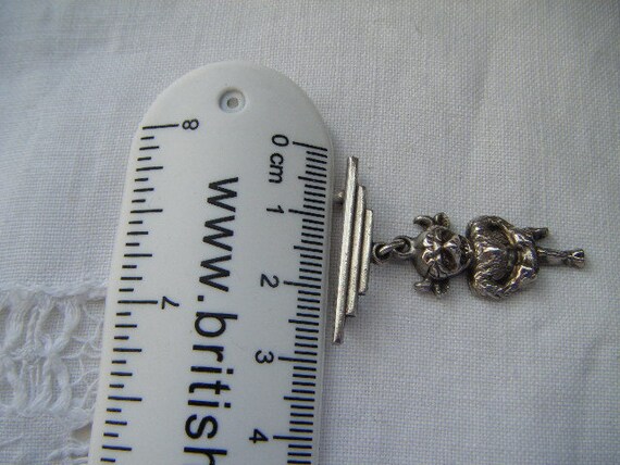 Lincolnshire Imp Art Deco Gargoyle Silver 850 Brooch … - Gem