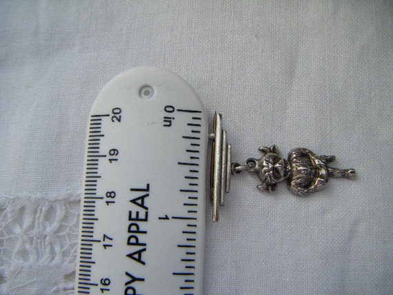 Lincolnshire Imp Art Deco Gargoyle Silver 850 Brooch … - Gem