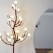 Nordic Rustic Tree Floor Lamp With Magnolia Glass Flowers - Modern ...
