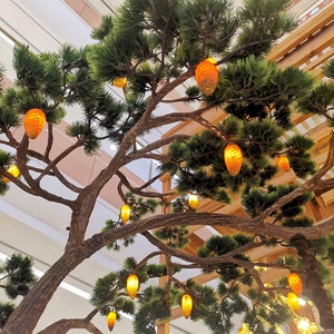 Personalized Pine Tree Floor Lamp,the Guests Greeting Pine ...