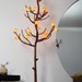 Nordic Rustic Tree Floor Lamp With Magnolia Glass Flowers - Modern ...