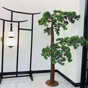 Personalized Pine Tree Floor Lamp,the Guests Greeting Pine ...
