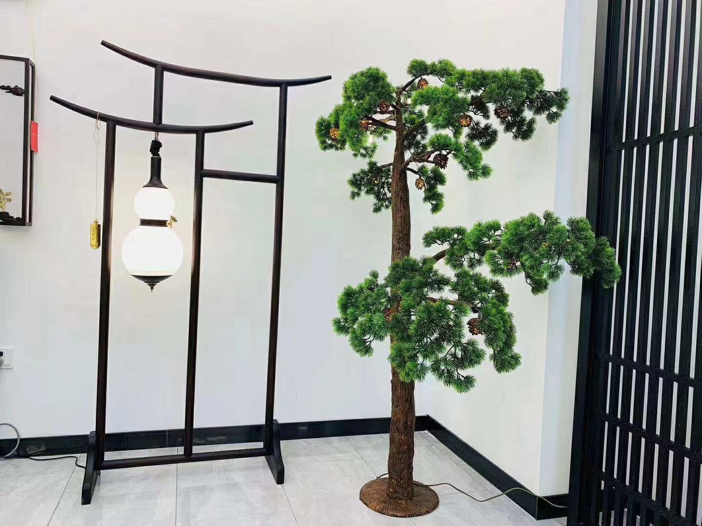 Personalized Pine Tree Floor Lamp,the Guests Greeting Pine ...