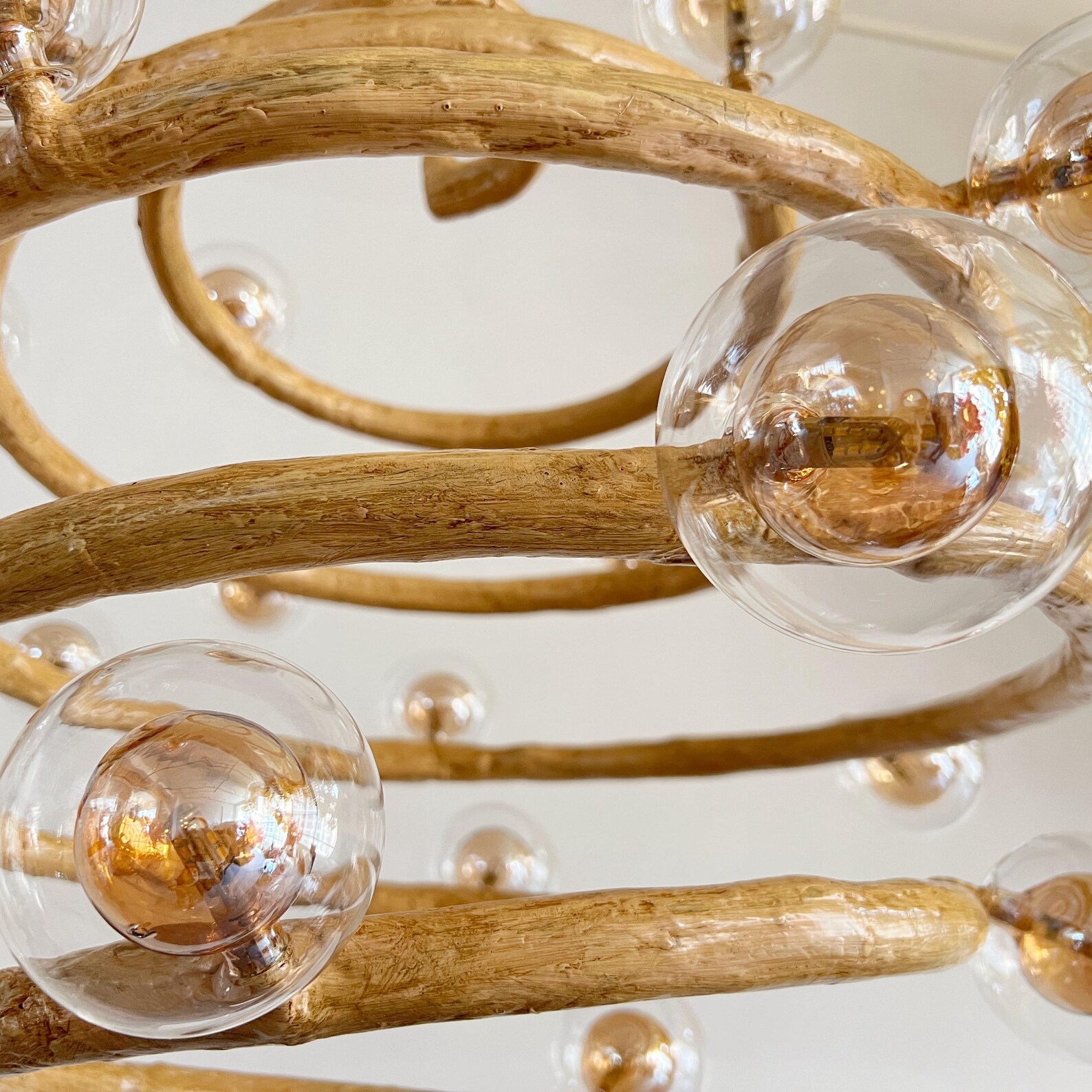 Handmade Bubble Chandelier: Metal Ring Pendant Light, Art Deco - Etsy