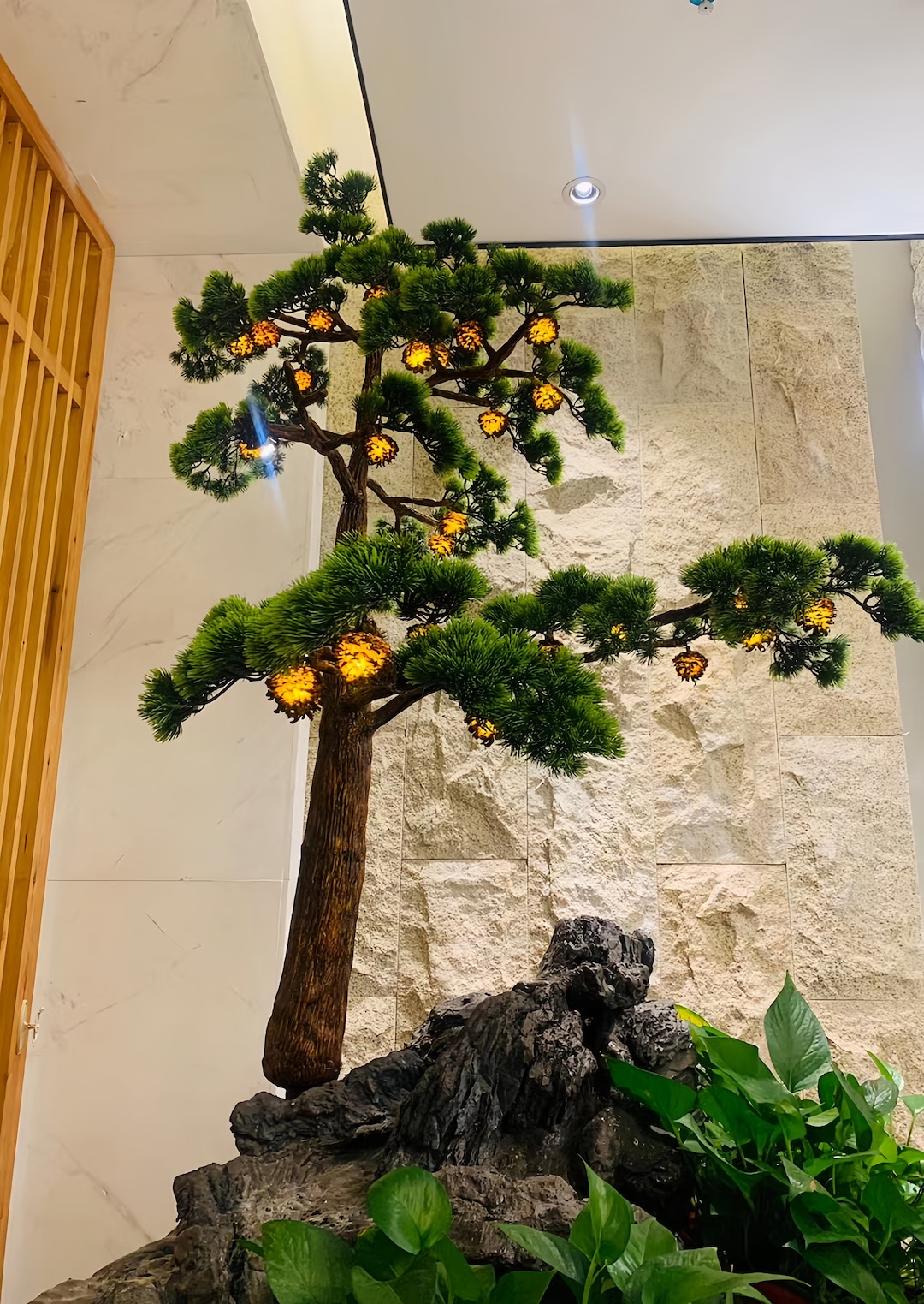 Personalized Pine Tree Floor Lamp,the Guests Greeting Pine ...