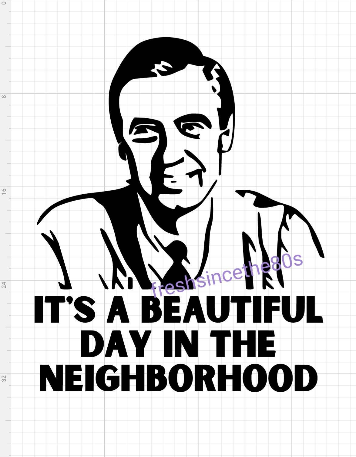 Wall Décor mister fred rogers svg png jpg pdf 80 90s pbs television ...