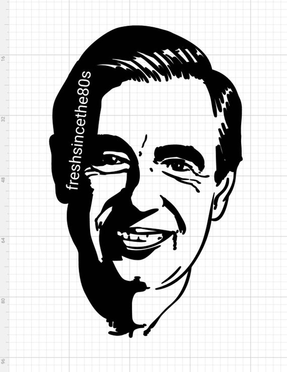 Wall Décor mister fred rogers svg png jpg pdf 80 90s pbs television ...