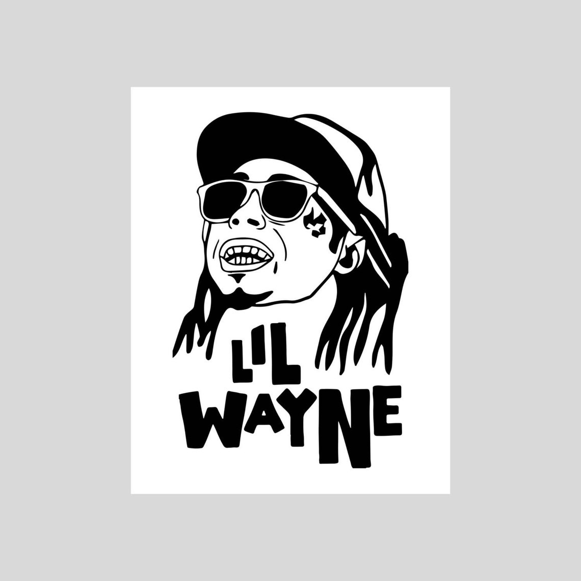 Lil Wayne Svg Png Pdf Jpg Rap Hip Hop Drake Tshirts Hoodies | Etsy