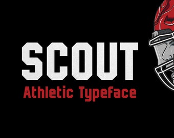 scout athletic typeface
