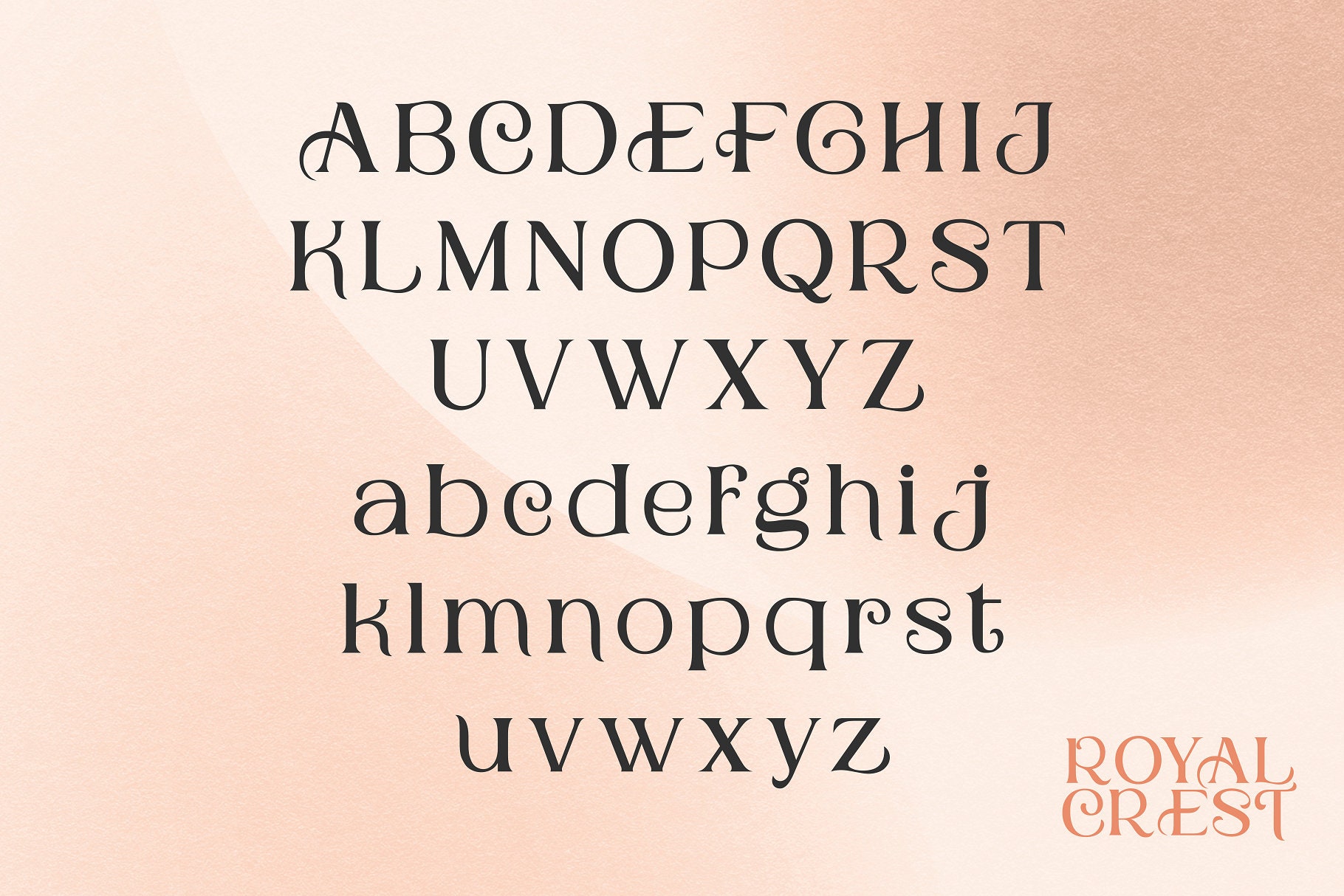 Royal Crest - Decorative Font | Serif Font, Retro Font, Vintage Font ...