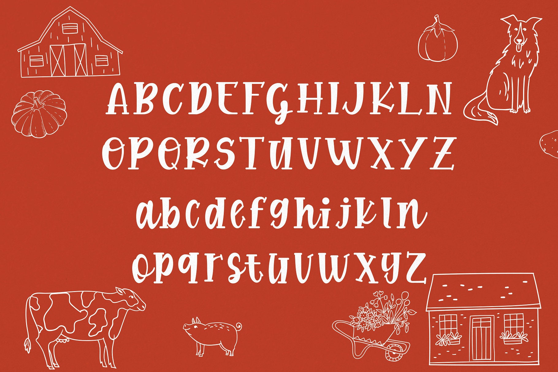 Farmhouse Haystack Organic Font Farmers Market Font, Ranch Font ...