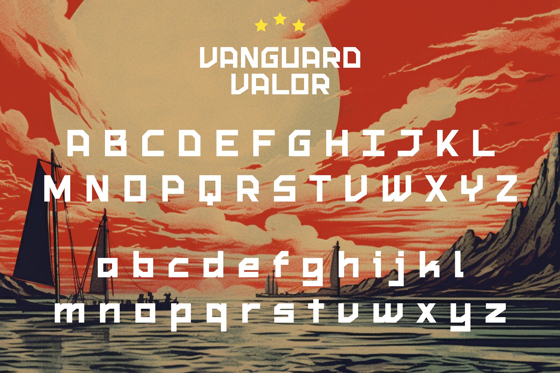 Vanguard Valor - Soviet Inspired Font | Retro Font, Vintage Font ...