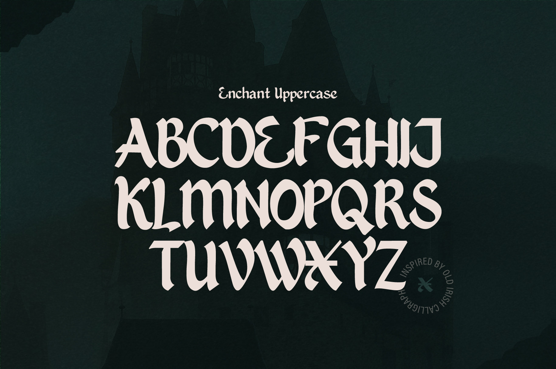Enchant - Mystical 1600s Typeface | Gothic Font, Blackletter Fonts ...