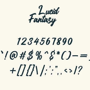 Lucid Fantasy - Script Font | Sports Font, College Font, Varsity Font ...