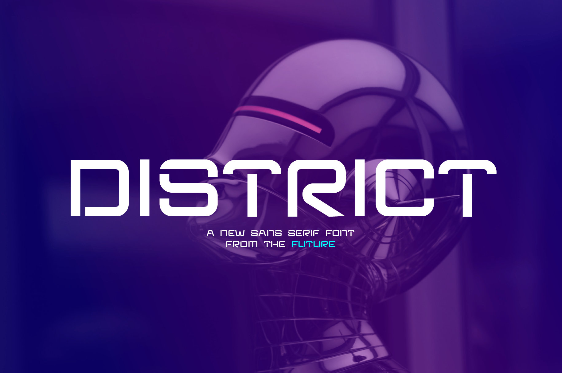 District - Futuristic Font | Science Font, Minimal Font, Cyberpunk Font ...