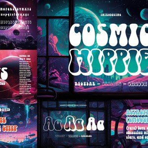 25 Psychedelic Fonts - Groovy Retro Fonts for Hippie, 70s, Trippy ...