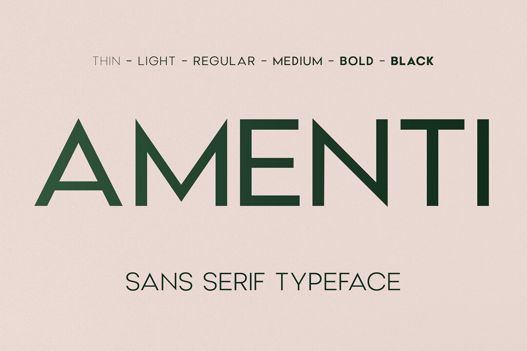 Amenti - Clean Modern Font | Resume Font, Professional Font, Business ...
