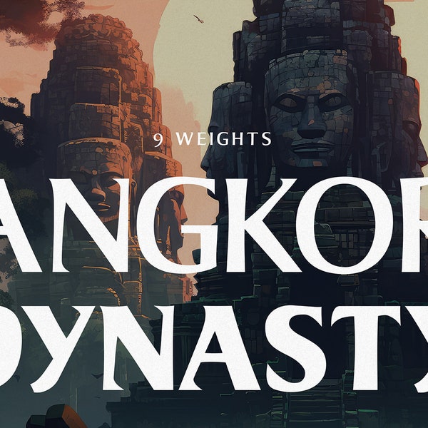 Dynasty Font - Etsy