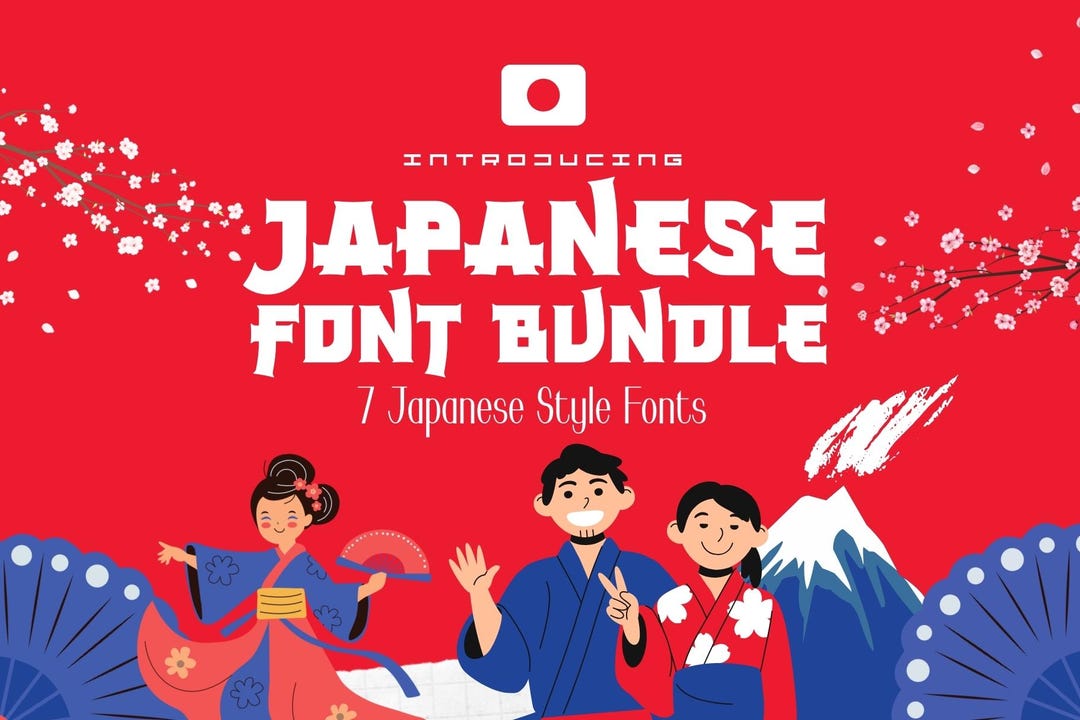 7 Authentic Japanese Style Fonts | Samurai, Kanji & Calligraphy ...