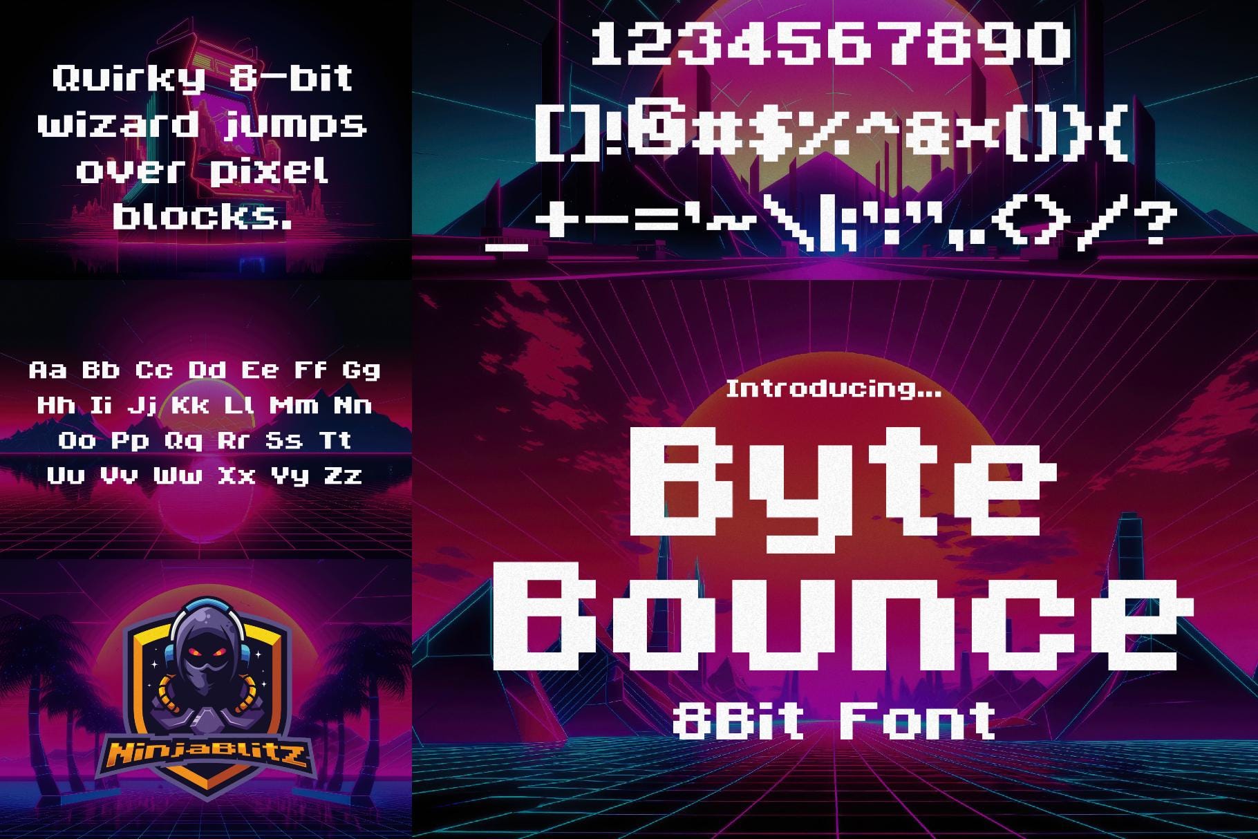 160 Nostalgic Pixel Fonts for Gaming, Branding, Video Games, Social ...