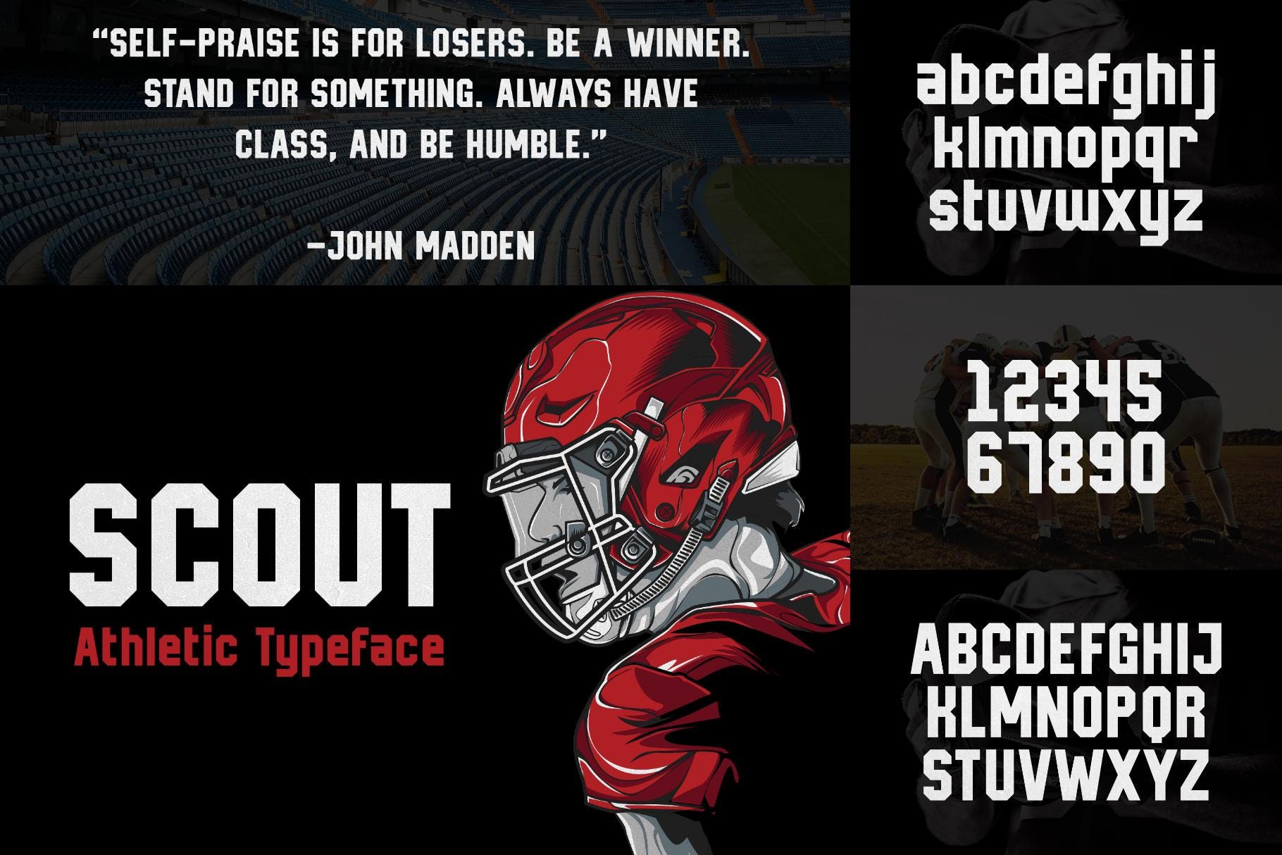 Sports Font Bundle – 20 Bold Athletic Fonts for Logos, Jerseys, Gyms ...