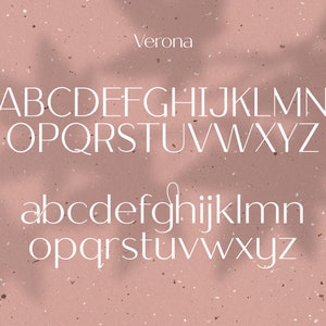 Verona - Classy Sans Serif Font | Fashion, Branding, Wedding, Elegant ...
