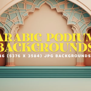 16 Arabic Podium Backdrop Backgrounds for High-end Product ...