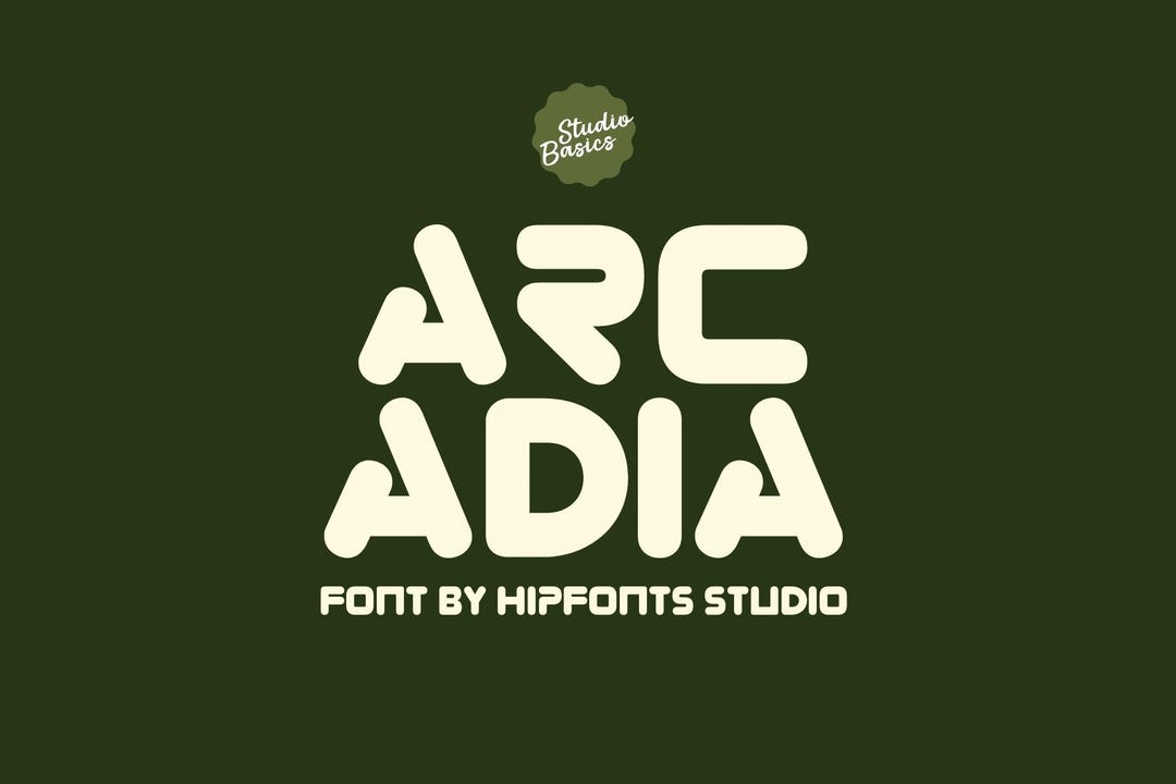 Arcadia – Retro 80s Sci-fi Display Font | Rounded Retro Computer ...