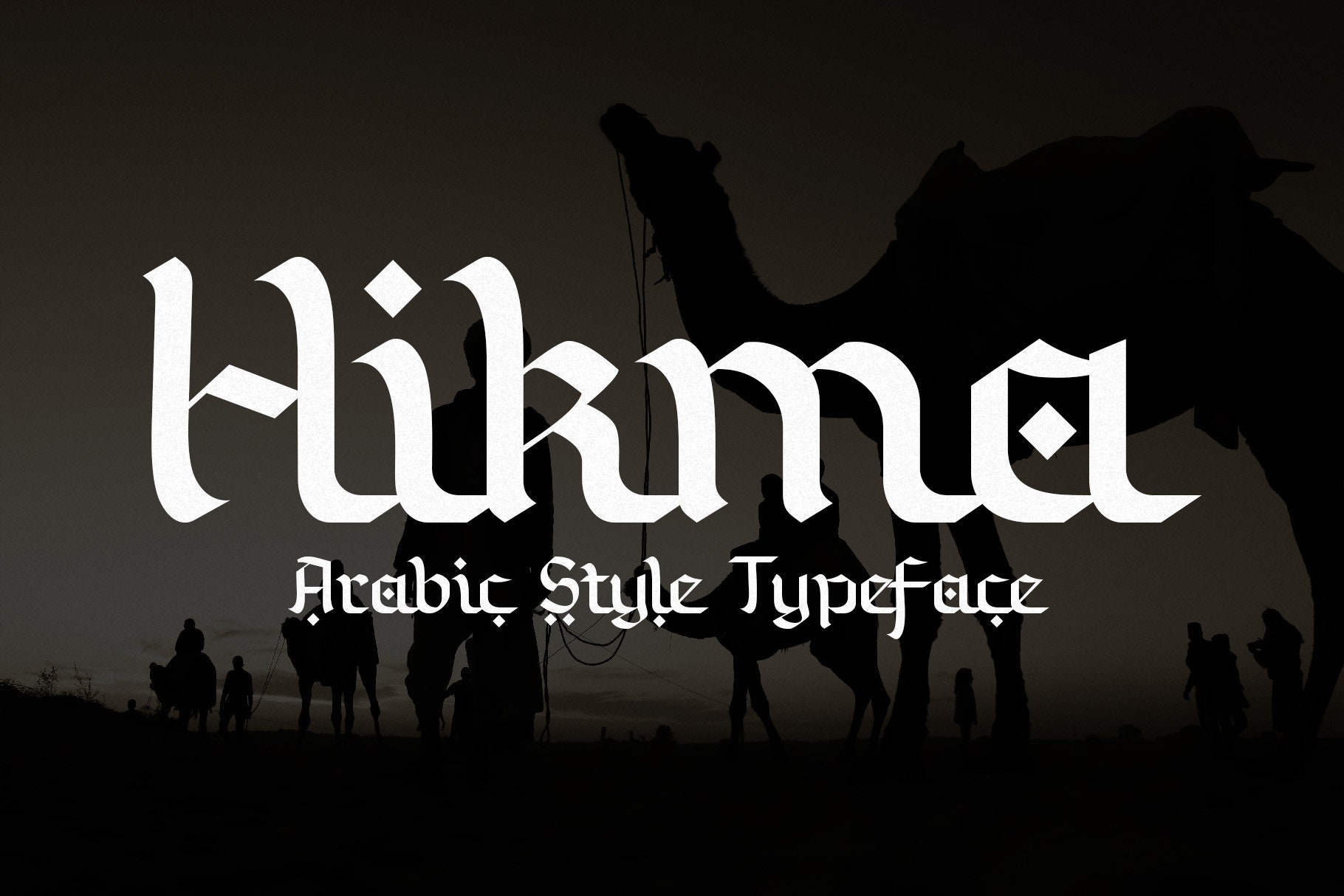 Hikma Arabic Style Font Procreate Font, Arabic Style Font, Cricut Font ...