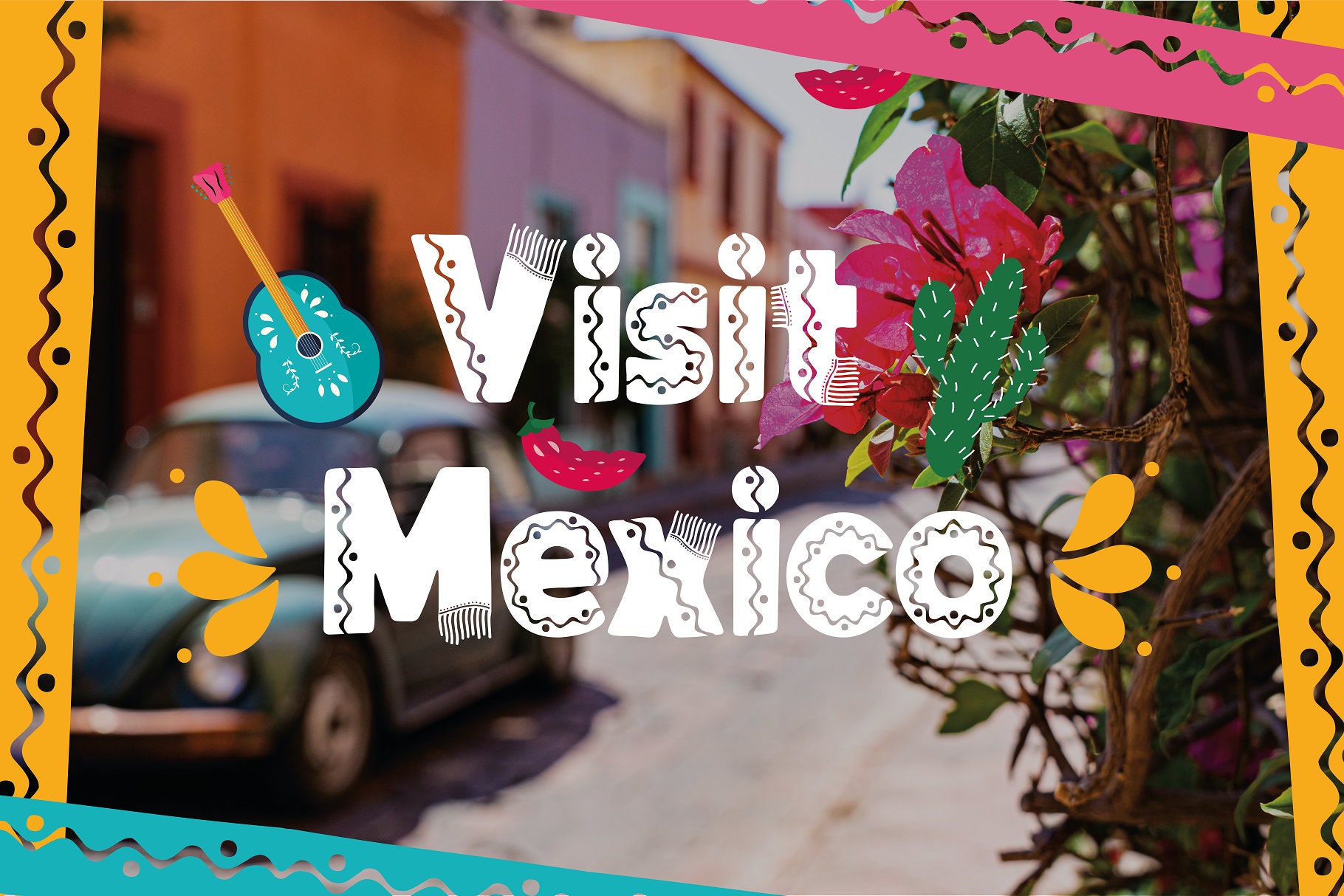 Santiago Authentic Mexican Font Craft Font, Fiesta Font, Font Bundle ...