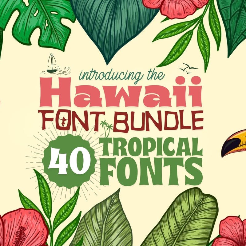 Tiki Font - Etsy