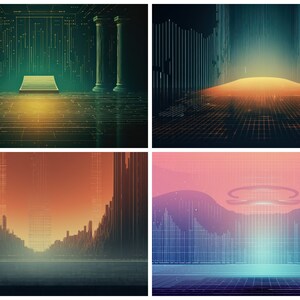 16 Abstract ASCII Art Backgrounds for Your Projects Instant Download ...