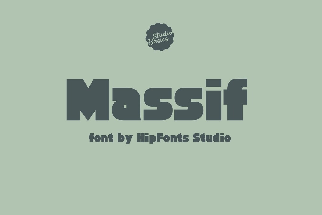 Massif – Heavy Eccentric Sans-serif Font | Bold Display With ...