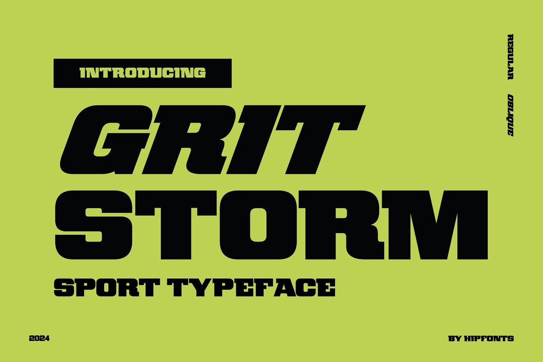 Gritstorm Bold Sports Font - Thick Athletic Typeface for Powerful Logos ...