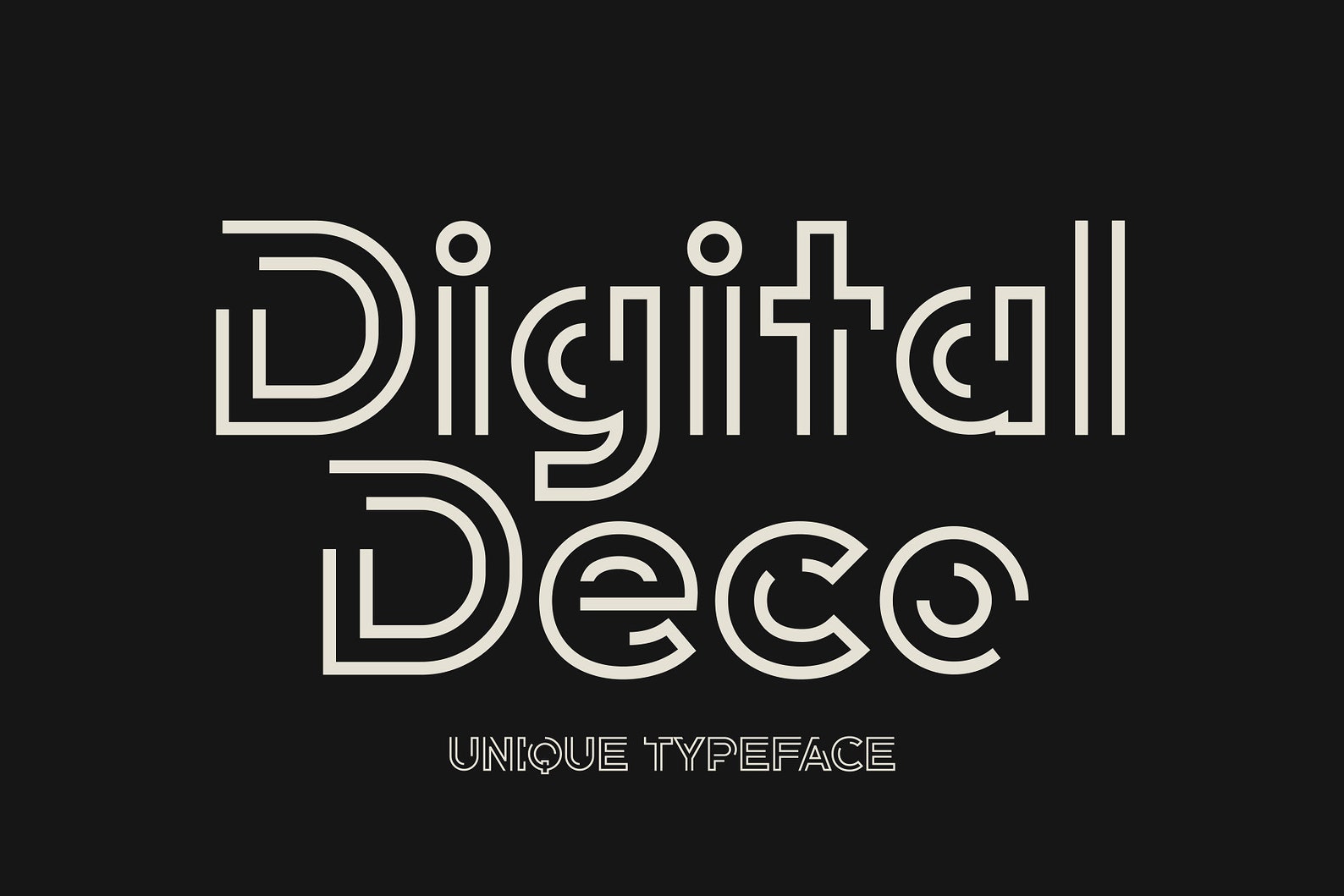Digital Deco Font: 1920s Art Deco Meets Modern Minimalism - Perfect for ...
