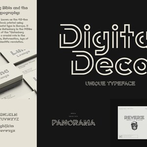 Art Deco Font Bundle - 21 Elegant 1920s & 1930s Fonts. Gatsby, Vintage ...