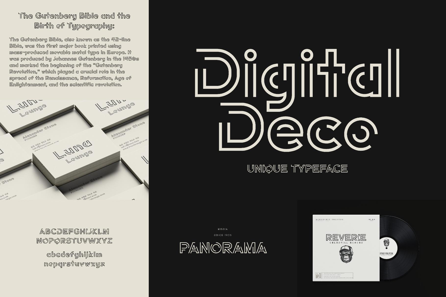 Art Deco Font Bundle - 21 Elegant 1920s & 1930s Fonts. Gatsby, Vintage ...