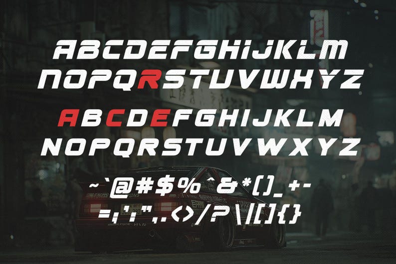 Horizon Drift – Modern Futuristic Racing Font, Sporty Uppercase ...