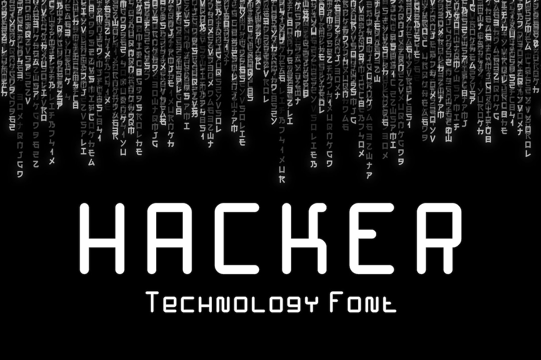 Hacker Y2k Technology Font Computer Font Programming Font Crypto Font ...