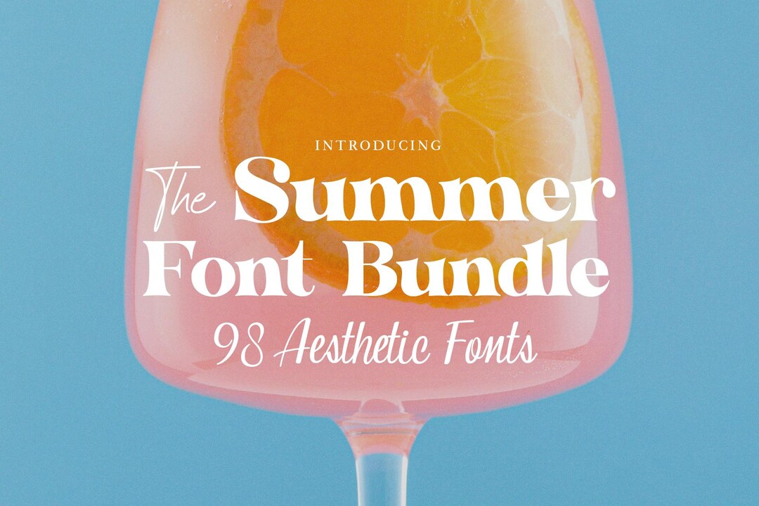 Summer Font Bundle – 98 Tropical and Beach-inspired Fonts for Fun ...