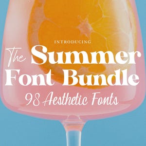 Summer Font Bundle – 98 Tropical and Beach-inspired Fonts for Fun ...