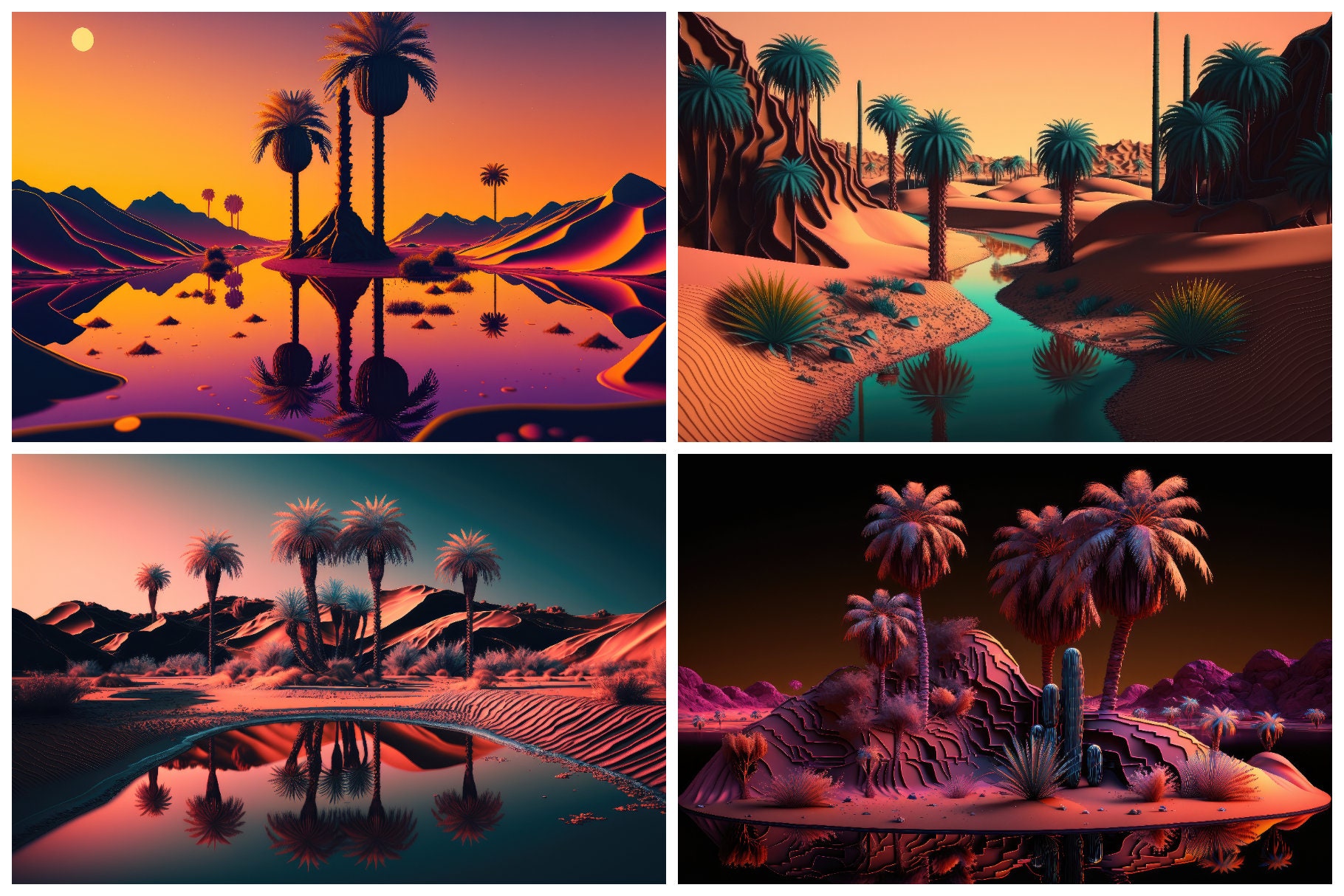Sands of Serenity: 32 Desert Oasis Backgrounds in 6K for Your Projects ...